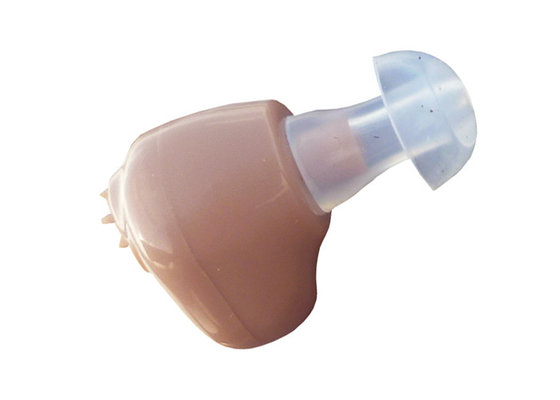 Mini Rechargeable Hearing Aids Noise Reducing Beige Color 40+ Hours Long Lasting