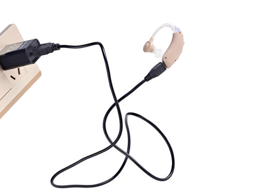 Behind The Ear Hearing Sound Amplifier FDA Approved Seniors Watching TV Applied