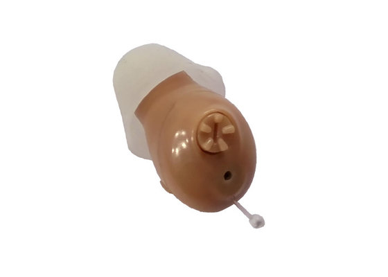 Beige Color CIC Hearing Aids , Completely In The Canal Hearing Aids ABS Materials