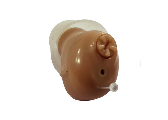 Beige Color CIC Hearing Aids , Completely In The Canal Hearing Aids ABS Materials