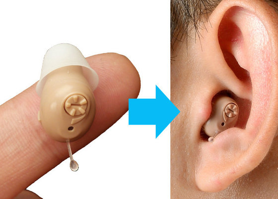 Micro CIC Hearing Aids , Invisible Hearing Aids For Severe Hearing Loss 100hrs Battery