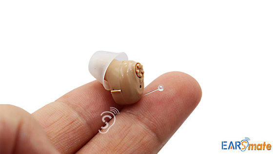 Earsmate In Ear Hearing Aids , Lightweight In The Canal Hearing Aids Fingertip Size