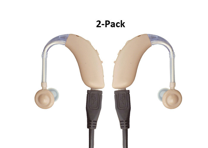 2 Units Rechargeable Hearing Aids In The Canal Type , Hearing Impaired Devices