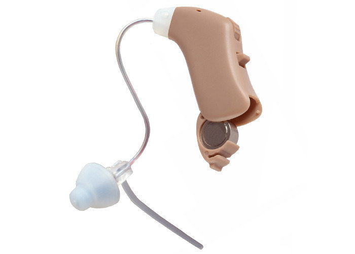Beige Receiver In The Ear Hearing Aid Noise Cancellation For TV Watching Radio
