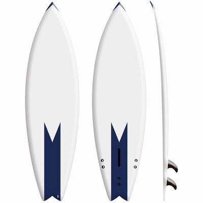 Inflatable SUP Short Surf Board , Fish Board Surfboard With 30ML Volume