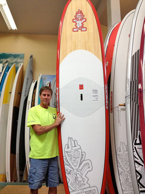 Stable 10'6" Fiberglass SUP Board 15PSI Pressure For Fishing / Yoga / Racing