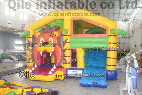 China tiger combo , inflatableSnow and ice colors combo,cheap bouncy castle hire supplier