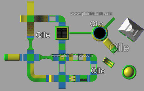 China Advertising Floating Water Park Inflatables Water Park Games For Lake Resort supplier