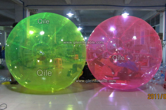 China Colorful Inflatable Water Ball , Inflatable Water Bubble For Seaside supplier