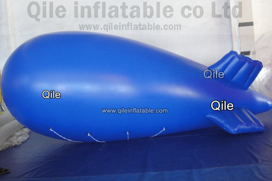 China 0.2m PVC Helium Airship Inflatable Advertising Balloons With 6m Long supplier