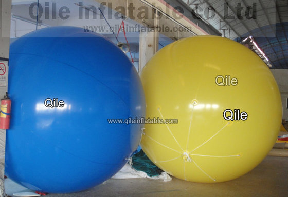 China Yellow Blue  Inflatable Advertising Balloons For Commercial Advertising 2.5m Diameter supplier