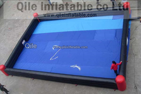 China Double Layer Bottom Inflatable Soccer Field Giant Football Playground for School Use supplier