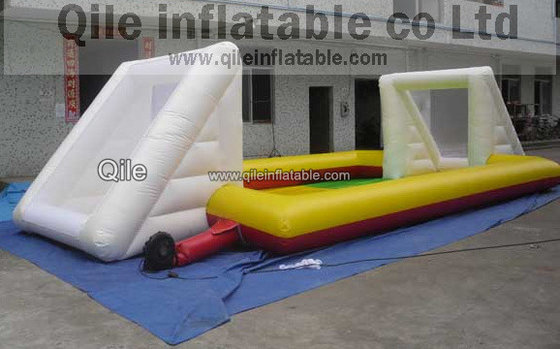 China Portable Large Inflatable Soccer Pitch For Commercial Use , Inflatable Soccer Field supplier