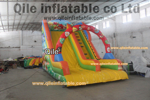 new design qile adult slides fun slide party inflatable supplier
