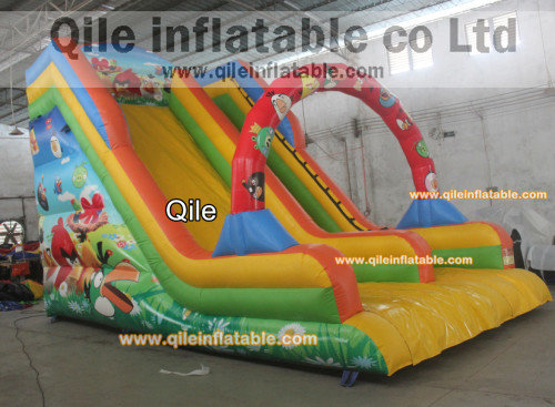 new design qile adult slides fun slide party inflatable supplier