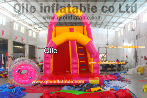 party rental qile adult slides full printing fun slide supplier