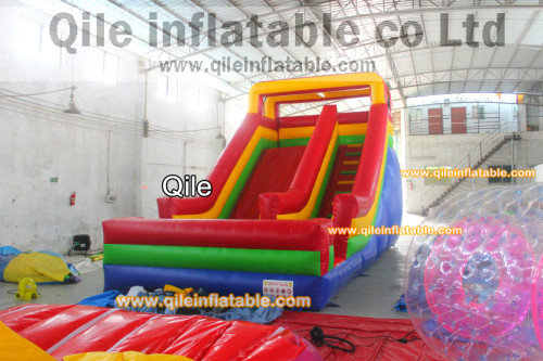 party rental qile adult slides full printing fun slide supplier