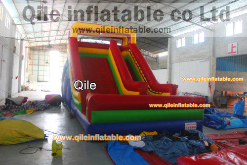 party rental qile adult slides full printing fun slide supplier