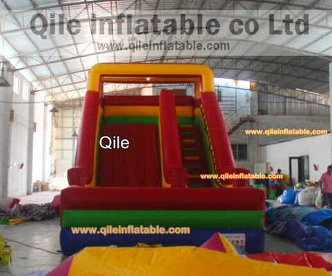 party rental qile adult slides full printing fun slide supplier