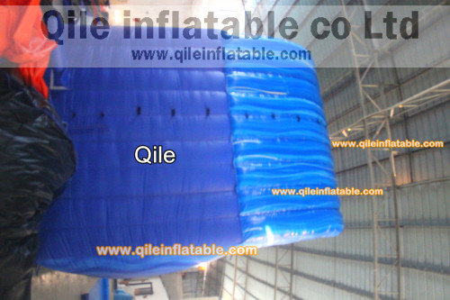 inflatable dolphins wave slide party qile adult slides full printing fun slide supplier