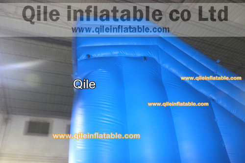 double wave slide inflatable wet & dry slide with pool,pool can removed ,double wave slide supplier