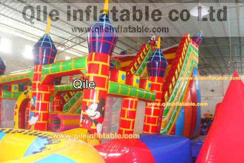 large inflatable slide inflatable Disneyland castle inflatable slide supplier