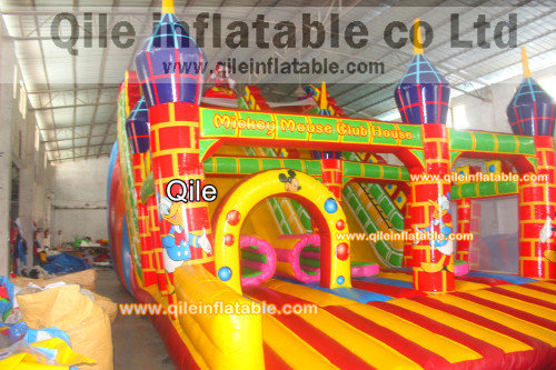 large inflatable slide inflatable Disneyland castle inflatable slide supplier