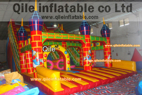 large inflatable slide inflatable Disneyland castle inflatable slide supplier