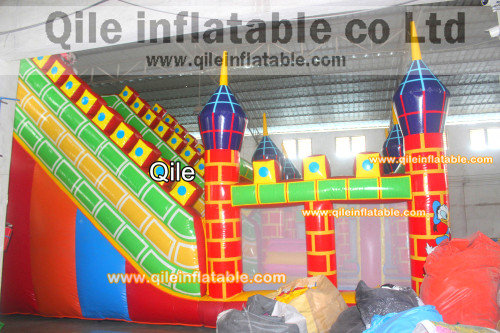 large inflatable slide inflatable Disneyland castle inflatable slide supplier