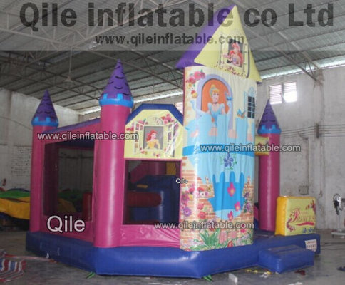 inflatable disney princess bouncy castle,rent inflatable combo. 3 in 1 combo supplier
