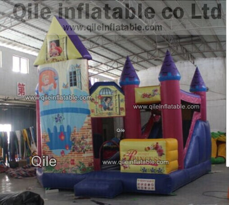 inflatable disney princess bouncy castle,rent inflatable combo. 3 in 1 combo supplier