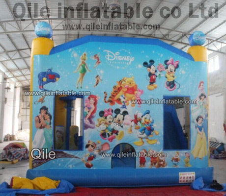 inflatable disney princess bouncy castle,rent inflatable combo. 3 in 1 combo supplier