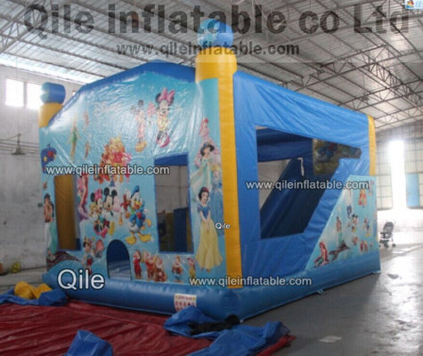 inflatable disney princess bouncy castle,rent inflatable combo. 3 in 1 combo supplier