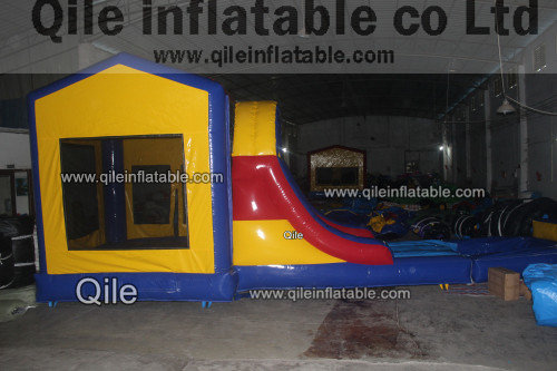 adult jumping slide, can romoved slide and pool, combo with removable pool supplier