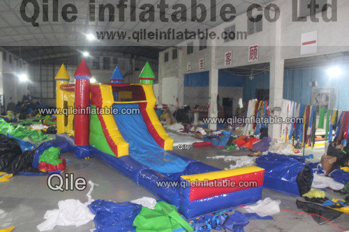 adult jumping slide, can romoved slide and pool, combo with removable pool supplier