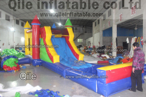 adult jumping slide, can romoved slide and pool, combo with removable pool supplier