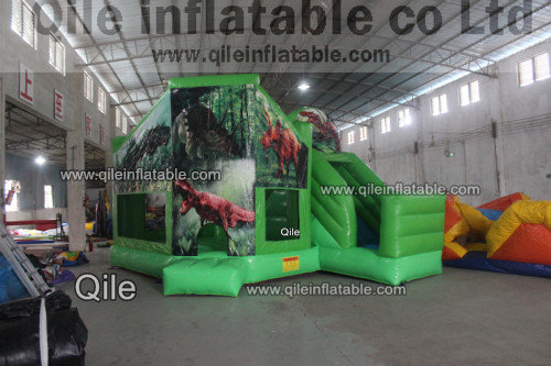 dinosaur century combo , inflatable maze,cheap inflatables for sale,qile inflatable combo supplier