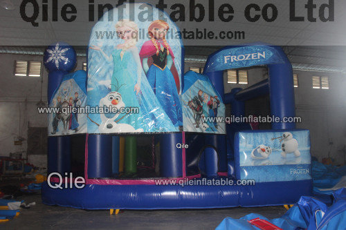 Disney  combo , inflatableSnow and ice colors combo,qile inflatable combo supplier