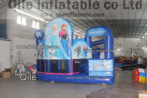 Disney  combo , inflatableSnow and ice colors combo,qile inflatable combo supplier