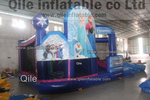 Disney  combo , inflatableSnow and ice colors combo,qile inflatable combo supplier