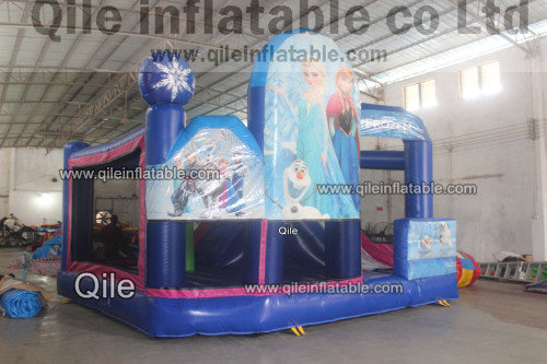 Disney  combo , inflatableSnow and ice colors combo,qile inflatable combo supplier