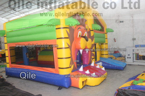 tiger combo , inflatableSnow and ice colors combo,cheap bouncy castle hire supplier