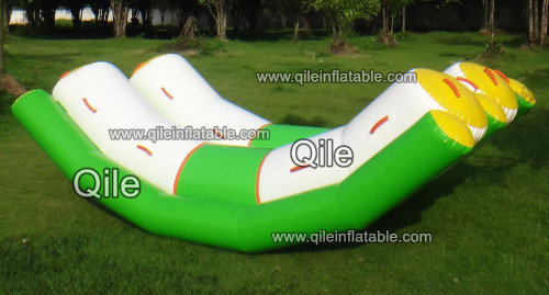 0.9mm PVC Tarpaulin Inflatable Water Totter Two Lanes supplier