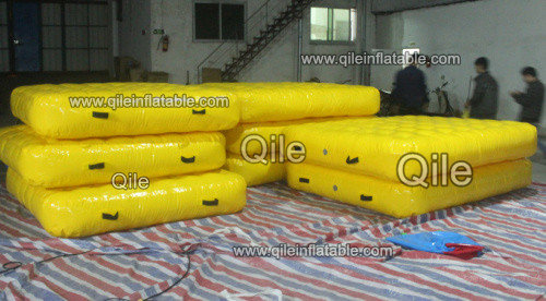 Durable PVC tarpaulin Inflatable Water Sport bridge uesd in the lake and seashore supplier