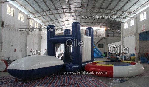 Double Layer PVC Fabric Inflatable Saturn Rocker / Inflatable Floating Spinner supplier