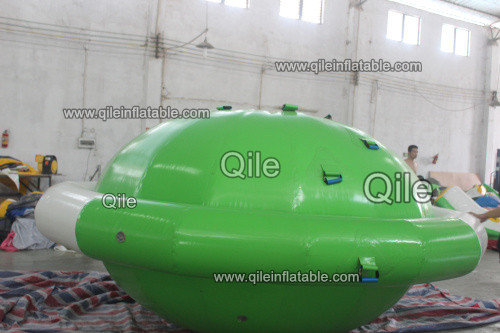 Green Color Commercial Grade PVC Tarpaulin Inflatable Saturn Rocker supplier