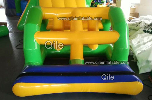 Inflatable water sport bridge with 0.9mm PVC Tarpaulin Fabric for the lake supplier