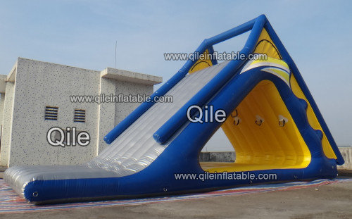 Blue and White Color Inflatable Water Slide  For Pool Or Lake supplier