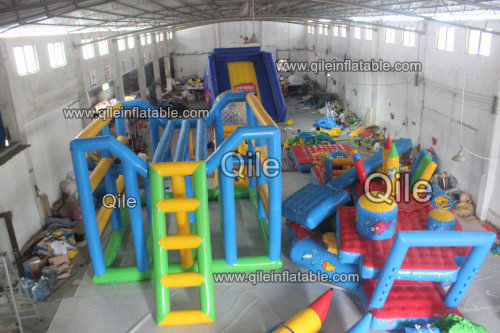 0.9mm PVC Fabric Inflatable Water Climbing Equipment For Adults supplier