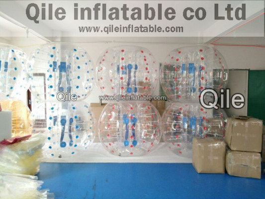 0.7mm Clear TPU Bubble Football For Grass Or Bumper Ball Court supplier